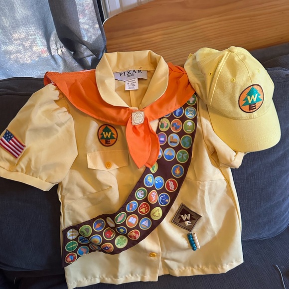 Disney | Other | Russel Pixar Up Yellow Scout Costume With Hat And ...